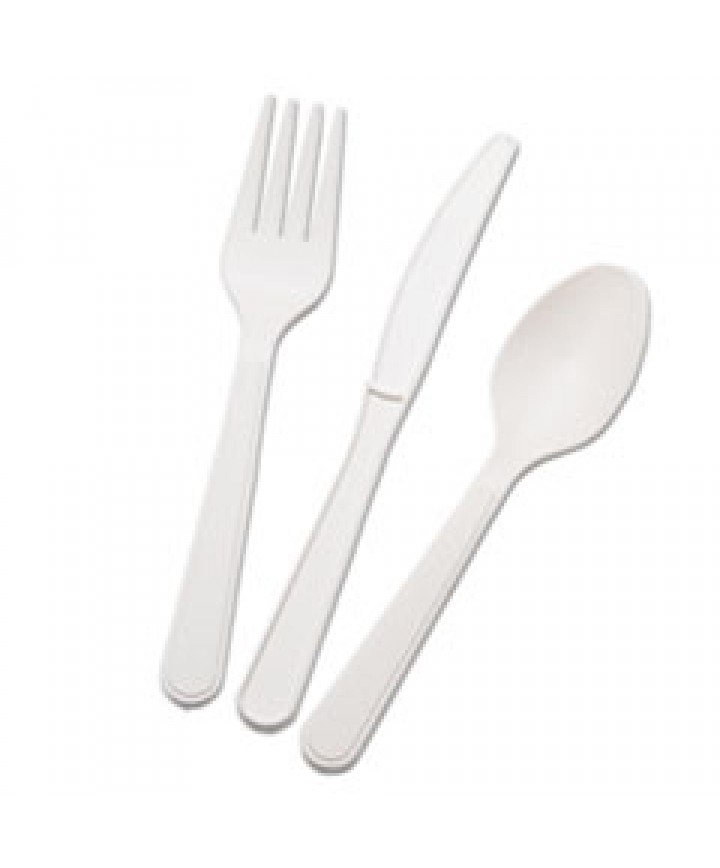 7360015643560,SKILCRAFT, BIOBASED CUTLERY SET WITH KNIFE, SPOON, FORK ...