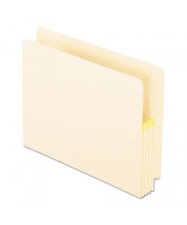 CONVERTIBLE END TAB FILE POCKETS, 3.5" EXPANSION, LETTER SIZE, MANILA ...