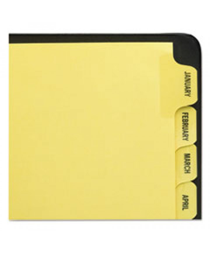 Preprinted Laminated Tab Dividers W/gold Reinforced Binding Edge, 12 ...