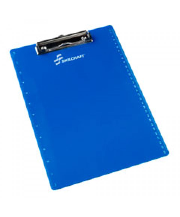 7520014393391 SKILCRAFT RECYCLED PLASTIC CLIPBOARD, 4" WIRE SPRING CLIP ...