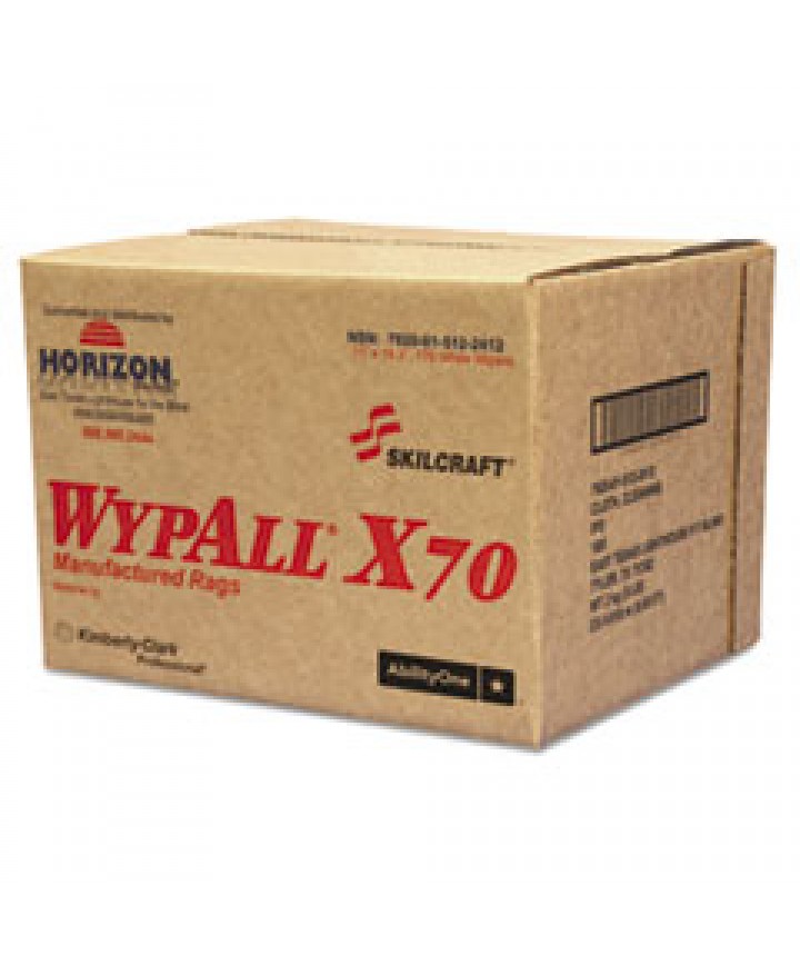 7920015122412, SKILCRAFT, WYPALL X70 RAGS, 11 X 16.5, WHITE, 174/BOX